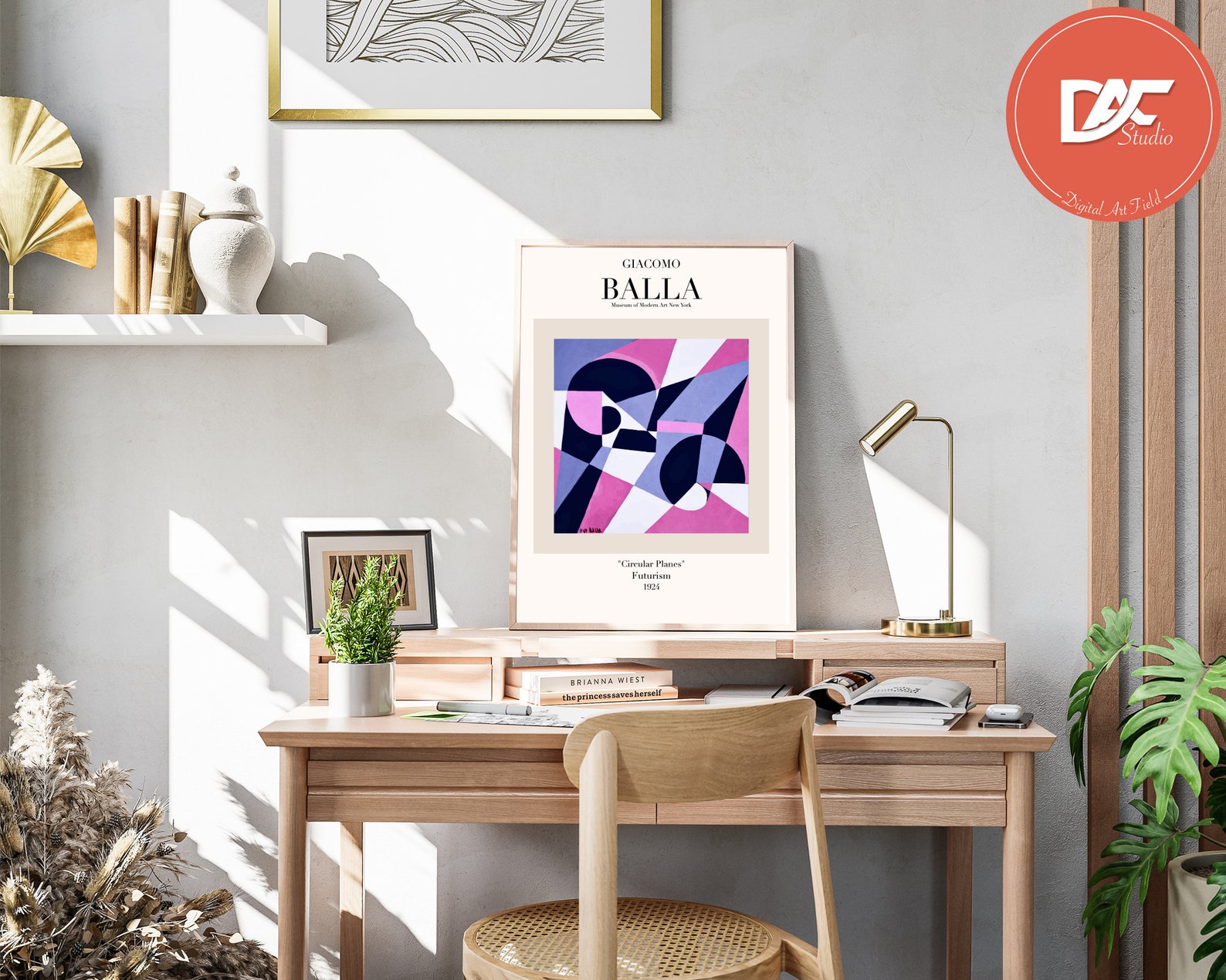 Printable Wall Art, Giacomo Balla Poster, Circular Planes, Digital ...