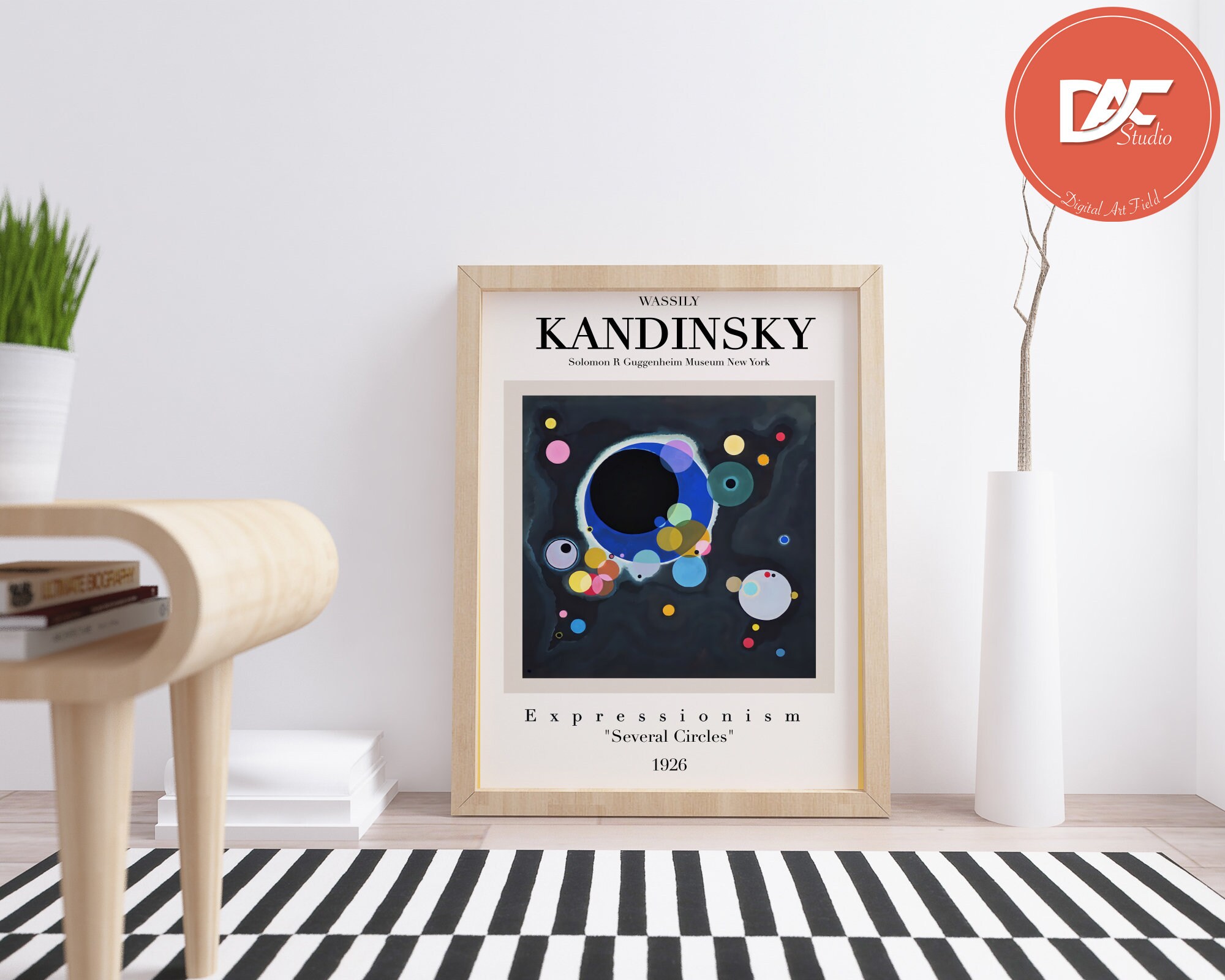 Printable Wall Art, Kandinsky Poster, Several Circle, Digital Download ...