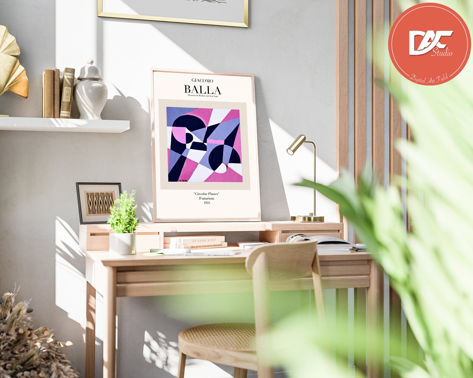 Printable Wall Art, Giacomo Balla Poster, Circular Planes, Digital ...