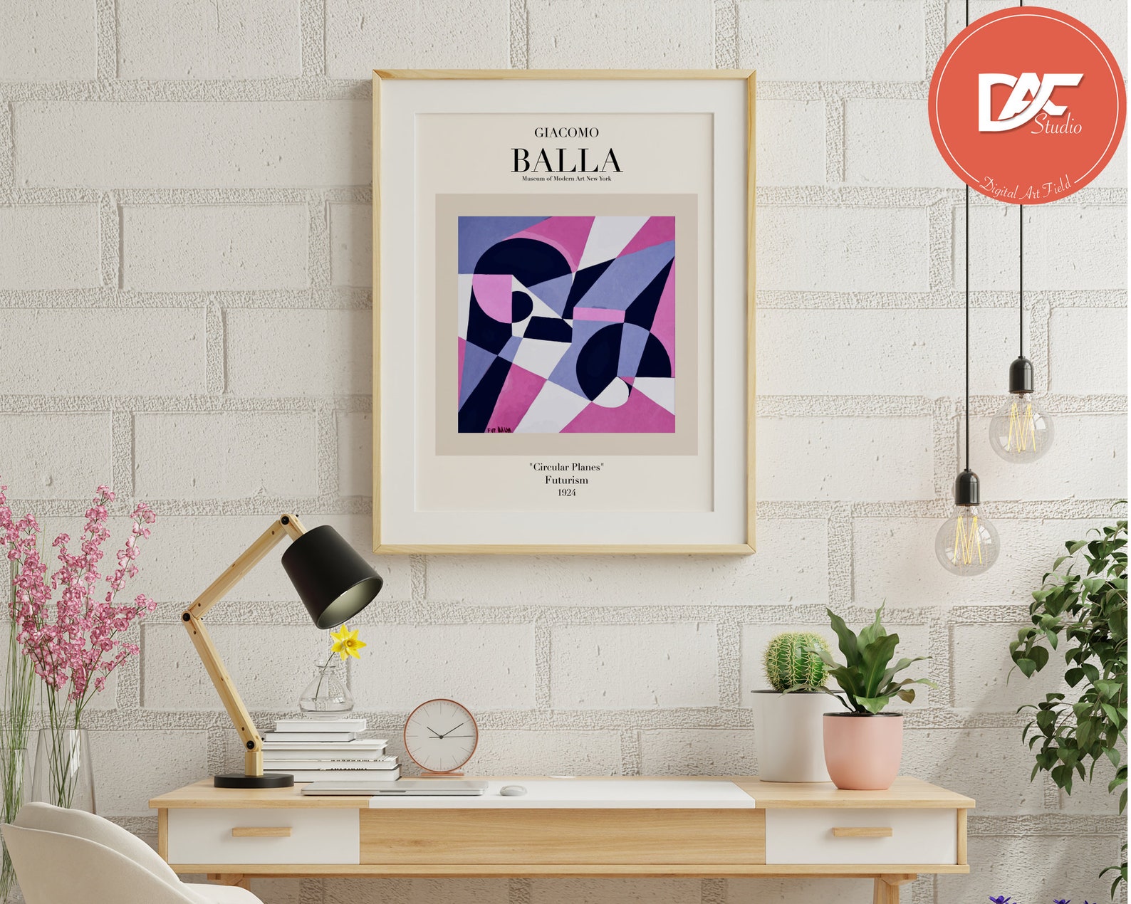 Printable Wall Art Giacomo Balla Poster Circular Planes - Etsy