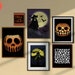 Gallery Wall Set of 6 Prints, Halloween Poster, Halloween Wall Set ...