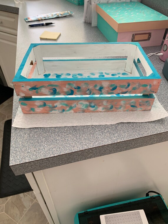 Vibrant Multiple Colored Wood Box - Etsy