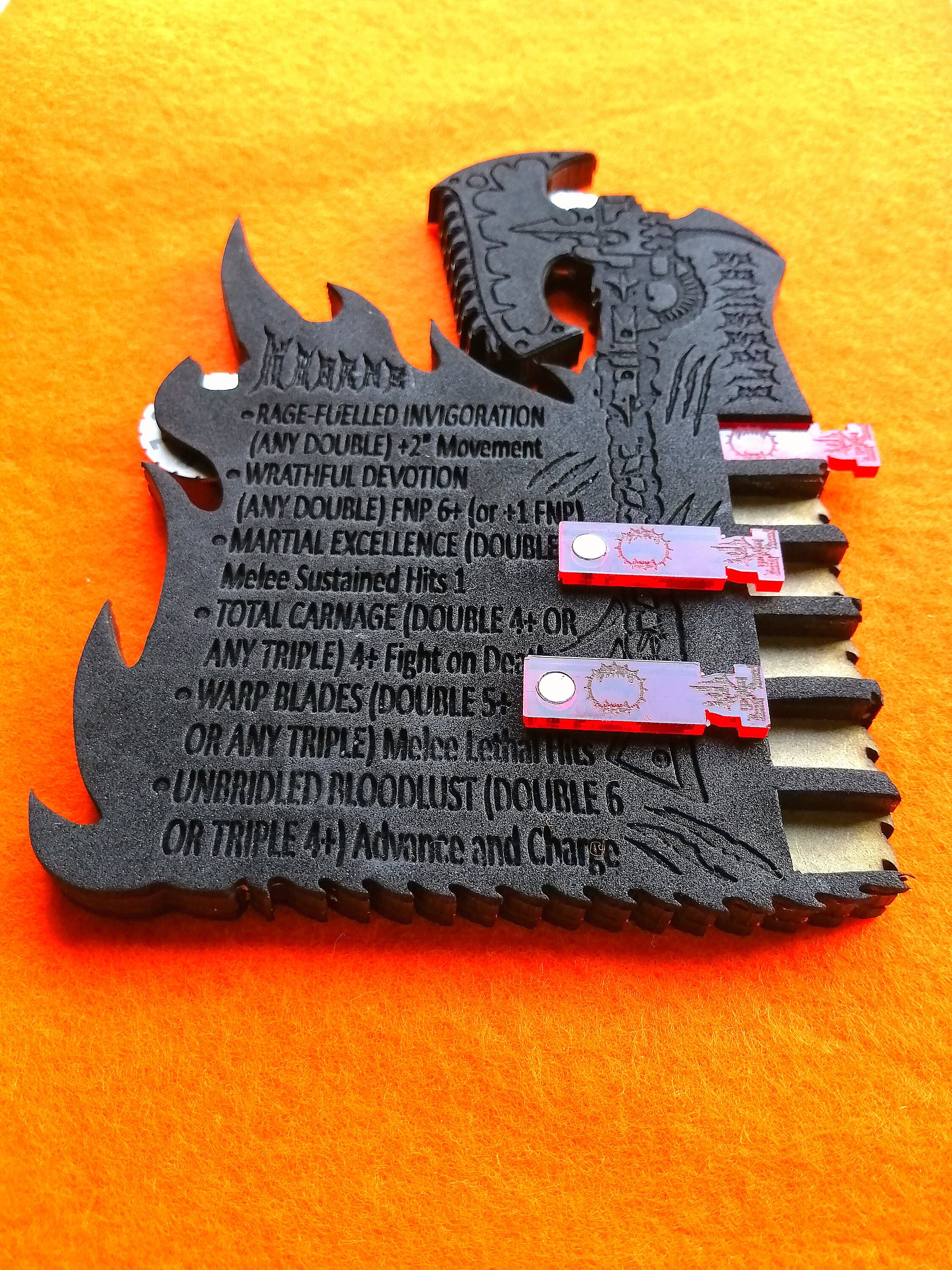 Blessings of Khorne Tracker. World Eaters Panel With Command Point and ...