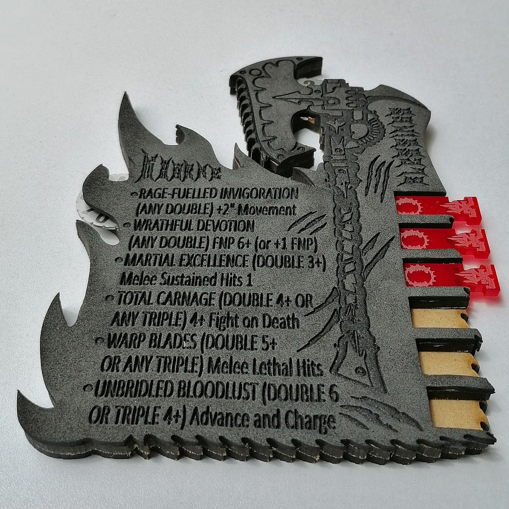 Blessings of Khorne Tracker. World Eaters Panel With Command Point and ...