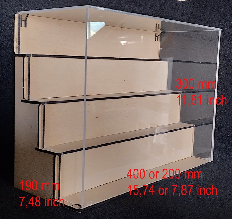 Tabletop Display for Miniatures. Display Case for Collectors. Figures ...