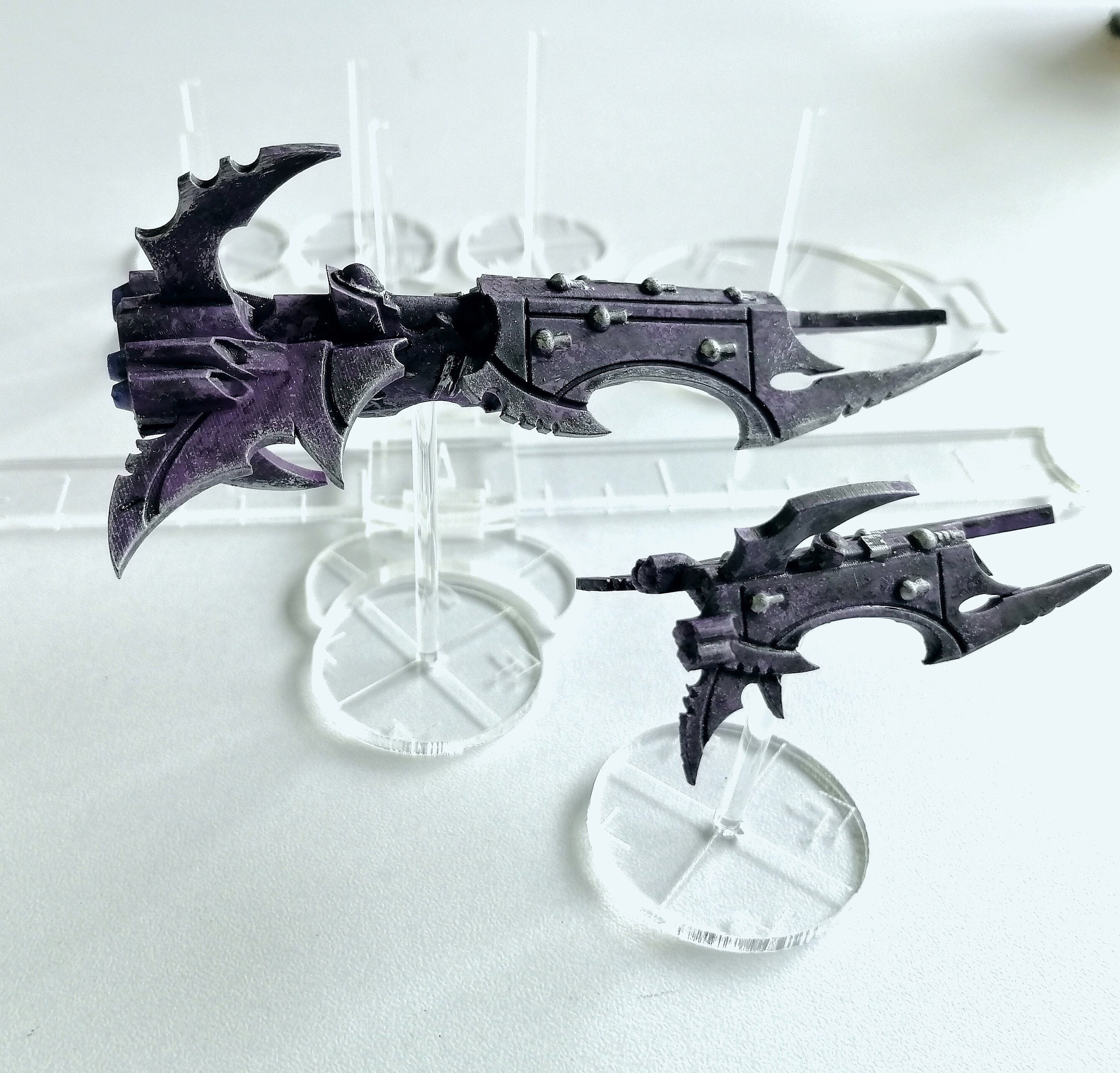 Warhammer 40k Battlefleet Gothic Acrilyc Stands. 32mm Bases for ...