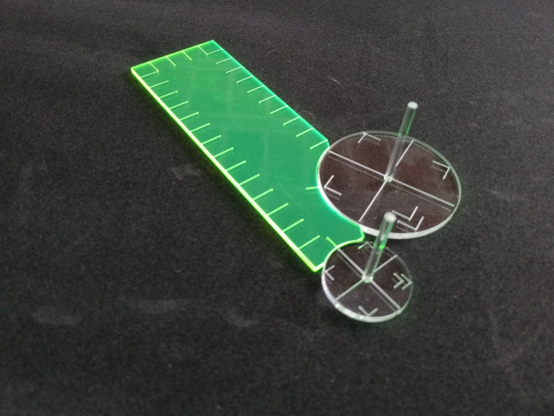 Warhammer Battlefleet Gothic Template. Acrylic Laser Engraved Ruler for ...