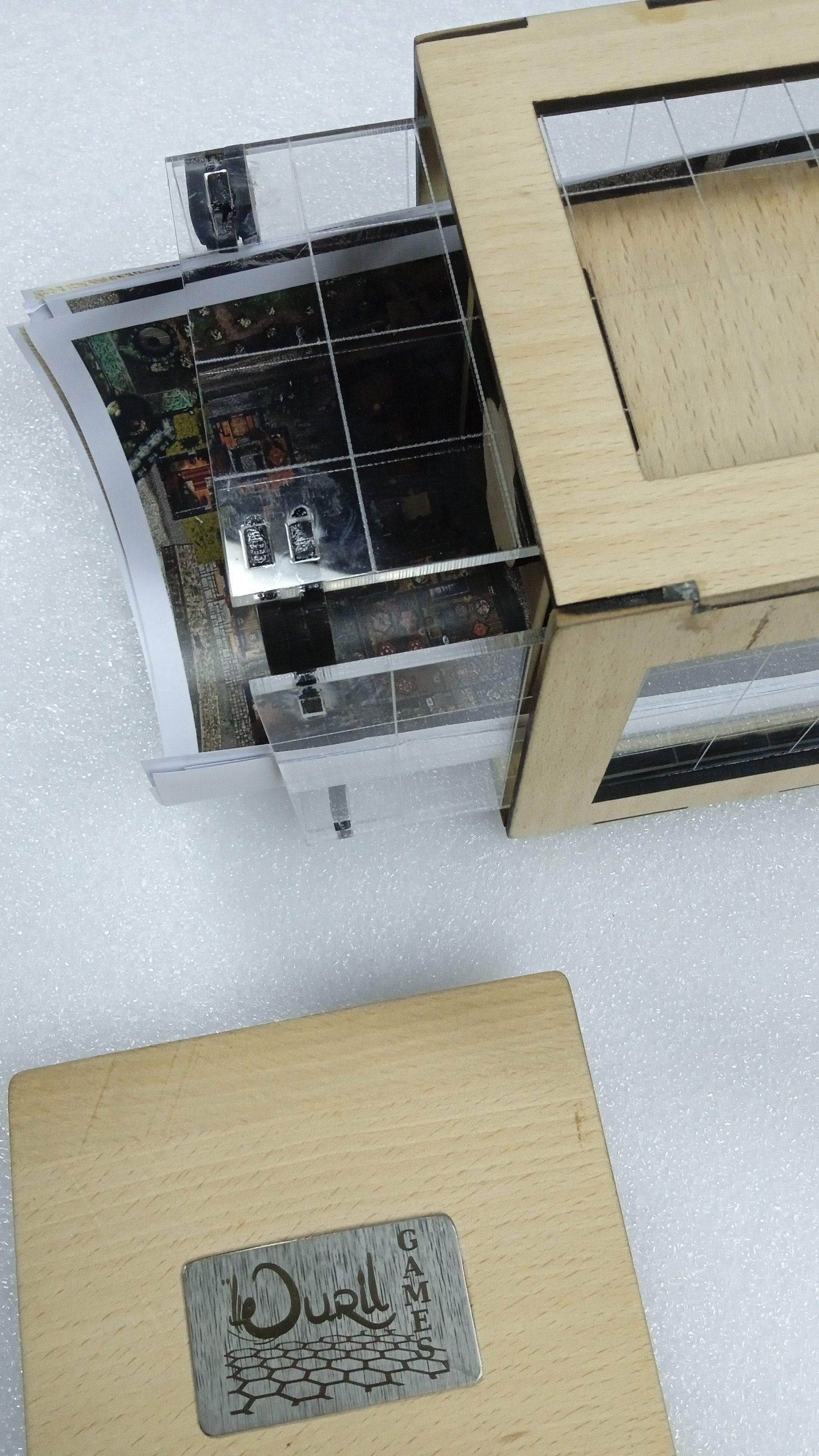Methacrylate and Wooden Role-playing Board. Tabletop Role Playing Board ...