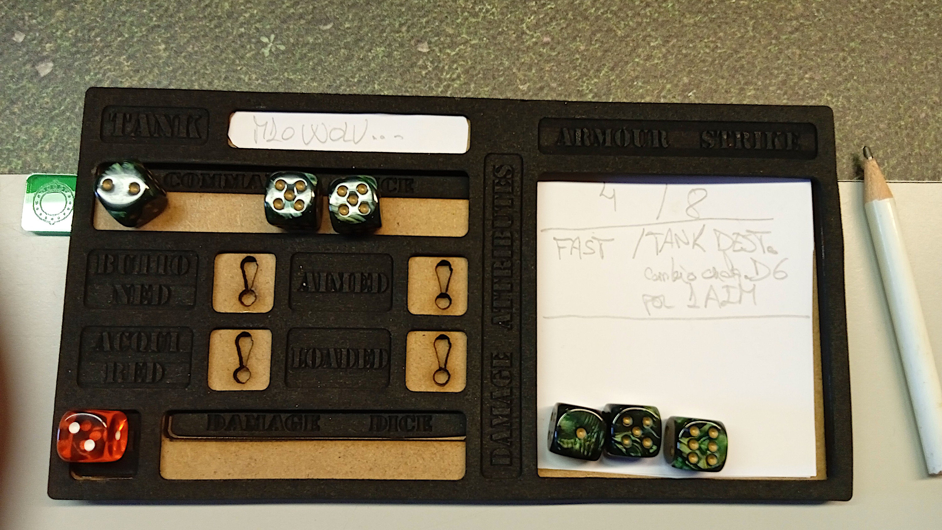 Dashboard for What a Tanker. Dashboard for WAT Wargame. Instrument ...