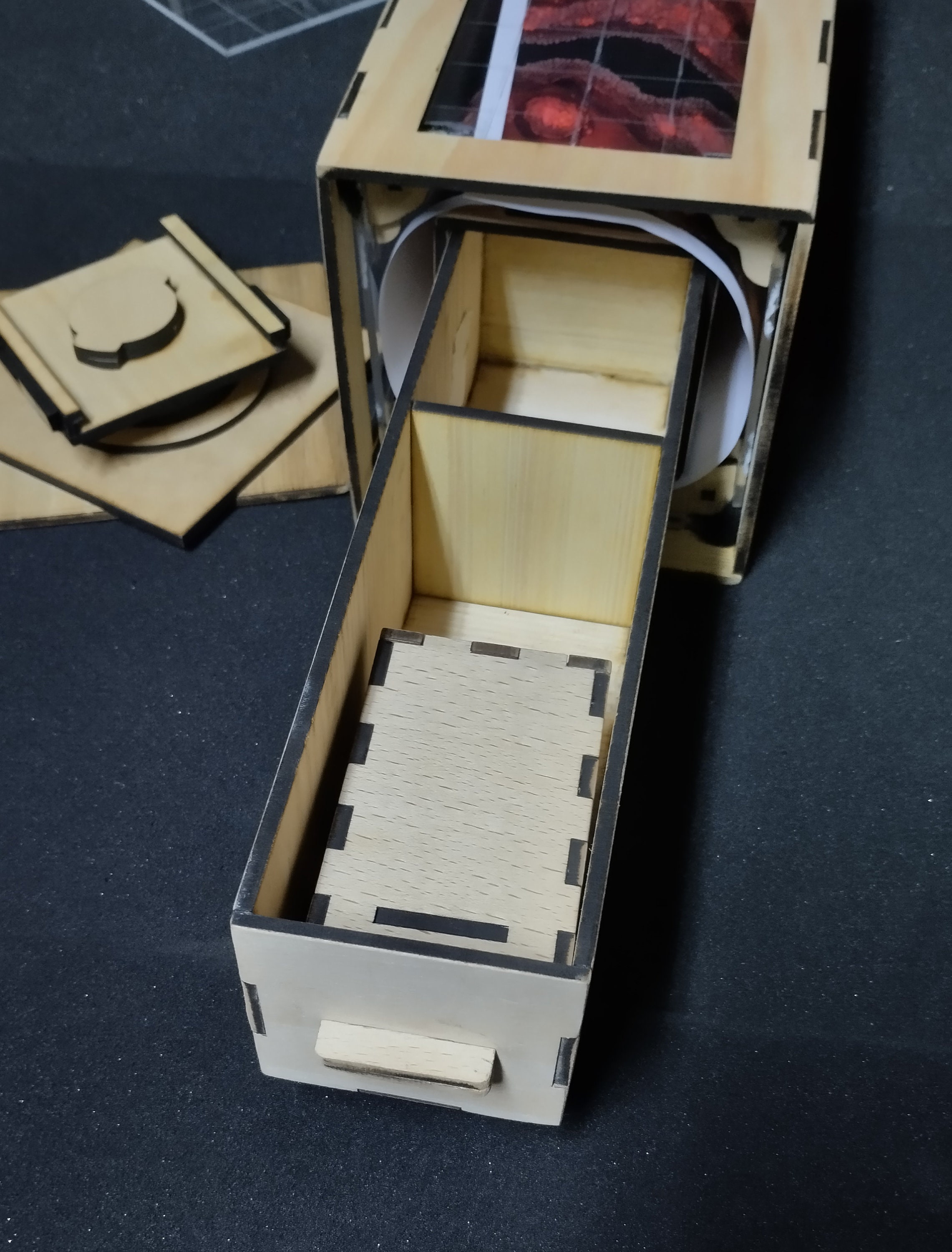 Methacrylate and Wooden Role-playing Board. Tabletop Role Playing Board ...