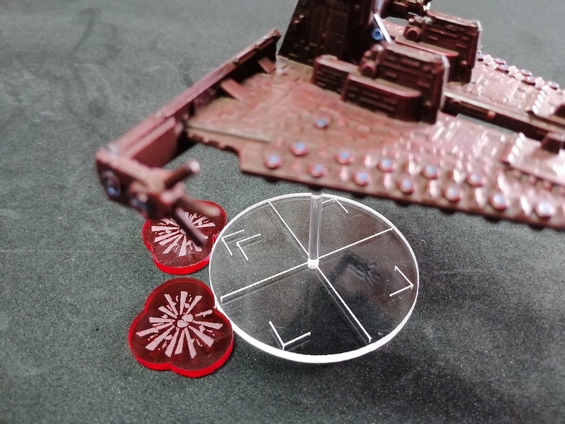 Battlefleet Gothic Blast Markers in a Pack. Damage Tokens Compatible ...
