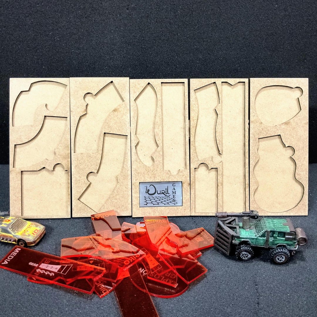 Gaslands Trays, Gaslands Template Tray, Organizer and Storage Template ...