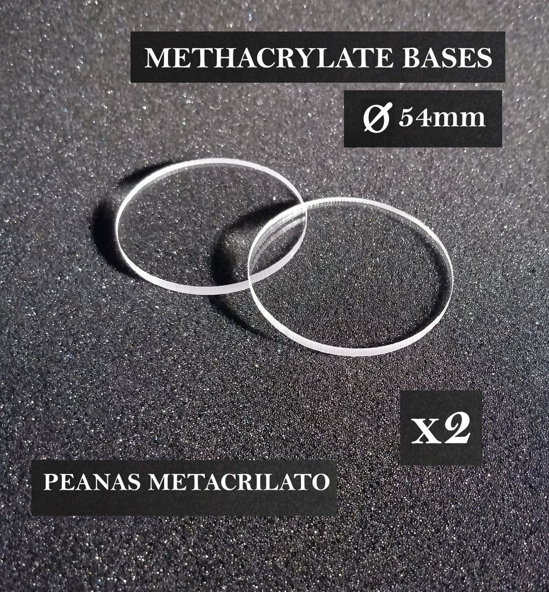 3mm Transparent Methacrylate Bases. Bases for 54mm Round Miniatures ...