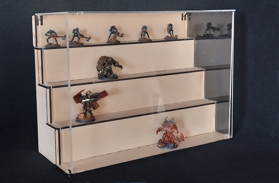 Tabletop Display for Miniatures. Display Case for Collectors. Figures ...