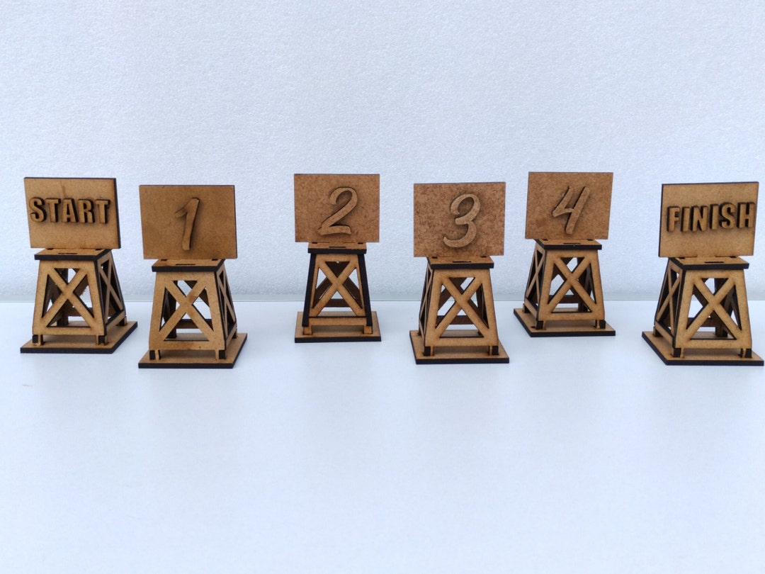 Gaslands Race Gates. Accessory for Car Game Terrain. Flying Finish ...