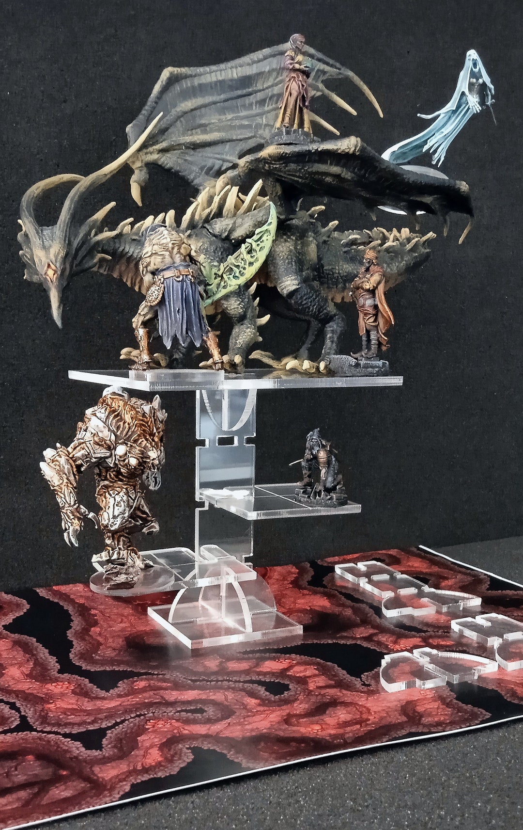 Combat Rise Stand for Aereal Miniatures D&D. Flight Miniatures Rpg and ...