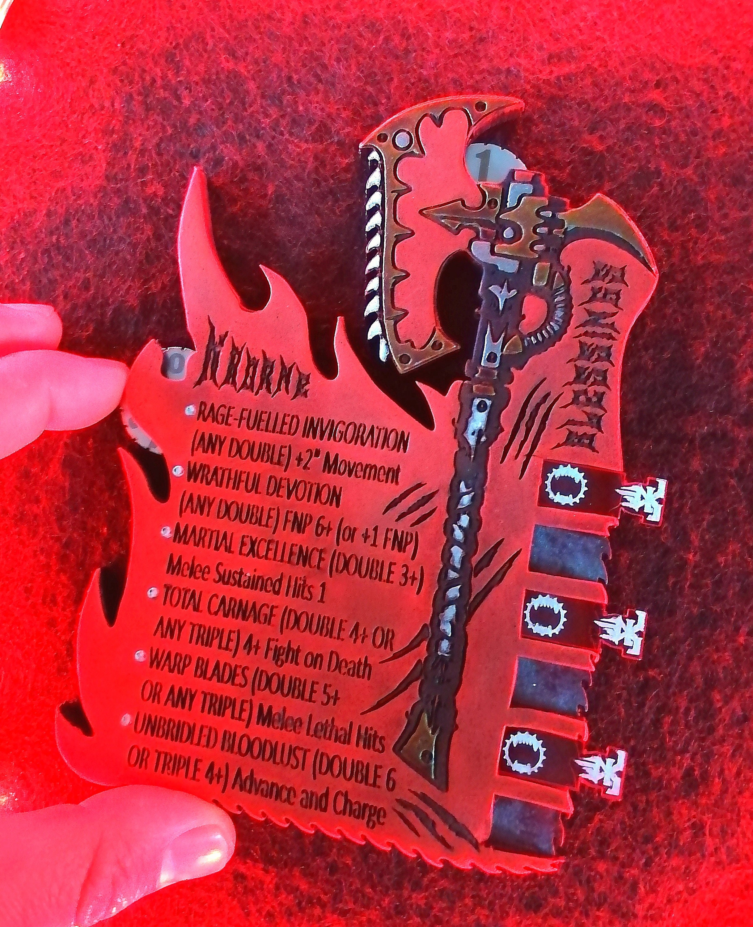 Blessings of Khorne Tracker. World Eaters Panel With Command Point and ...