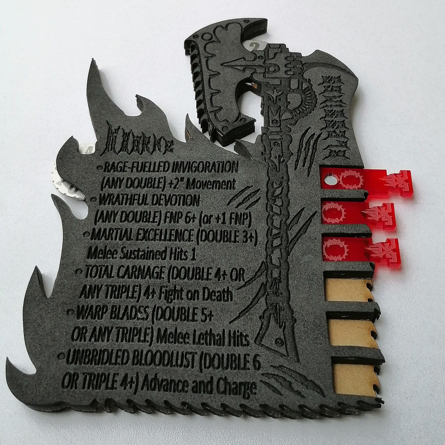 Blessings of Khorne Tracker. World Eaters Panel With Command Point and ...