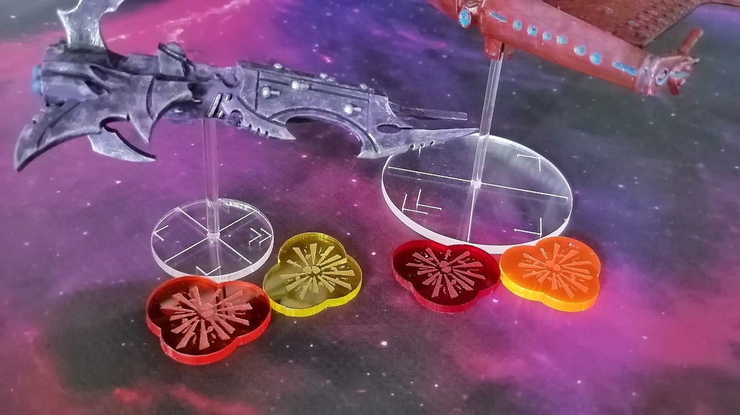Battlefleet Gothic Blast Markers in a Pack. Damage Tokens Compatible ...