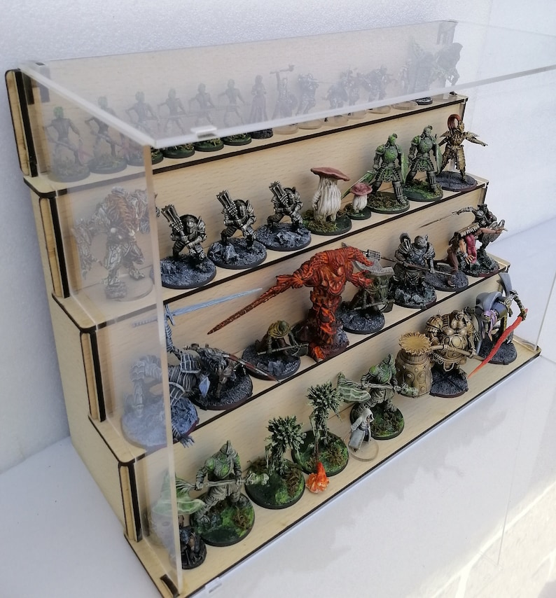 Tabletop Display for Miniatures. Display Case for Collectors. Figures ...