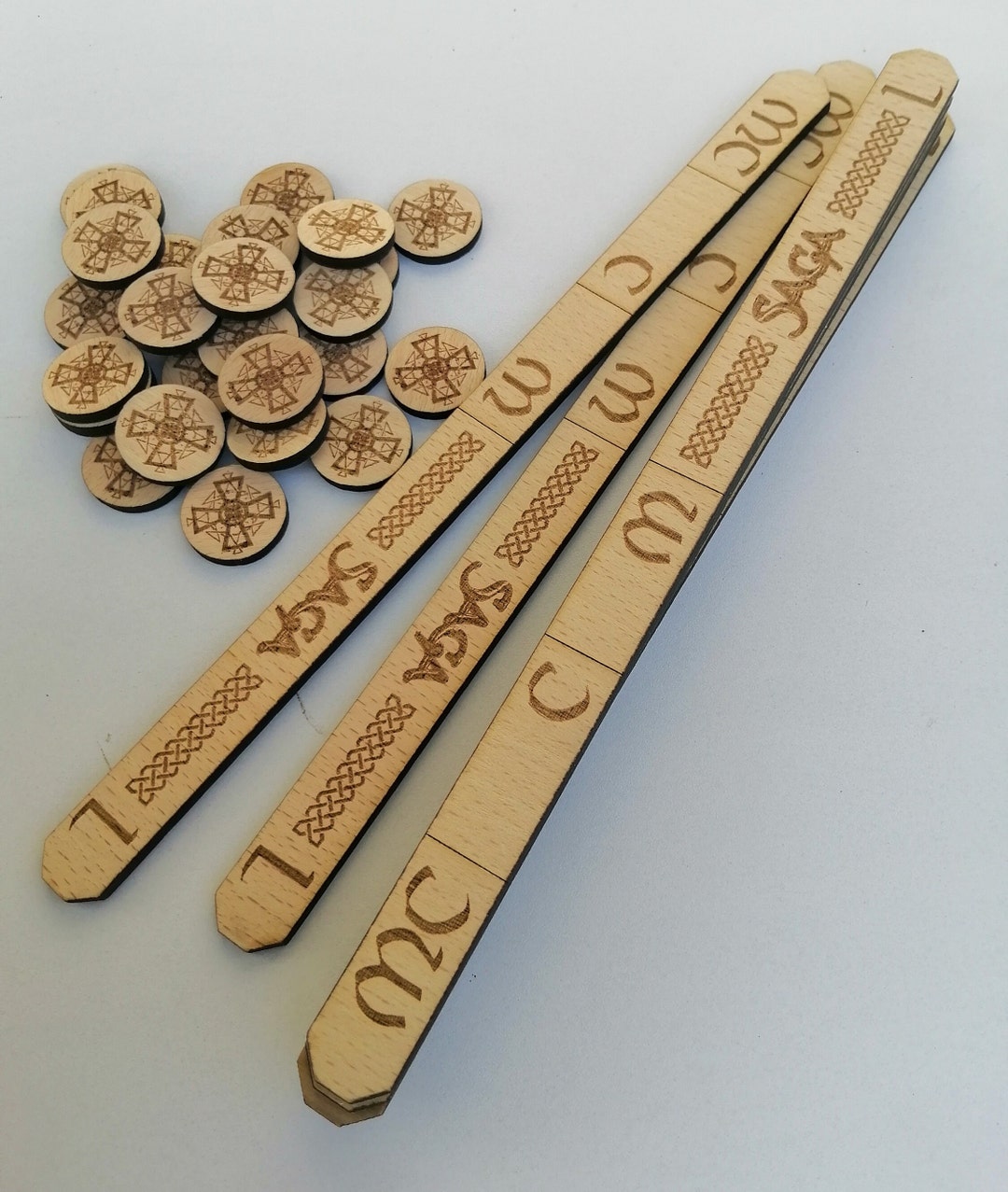 Saga-compatible Measurement Rules. Skirmish Game Movement Templates. - Etsy
