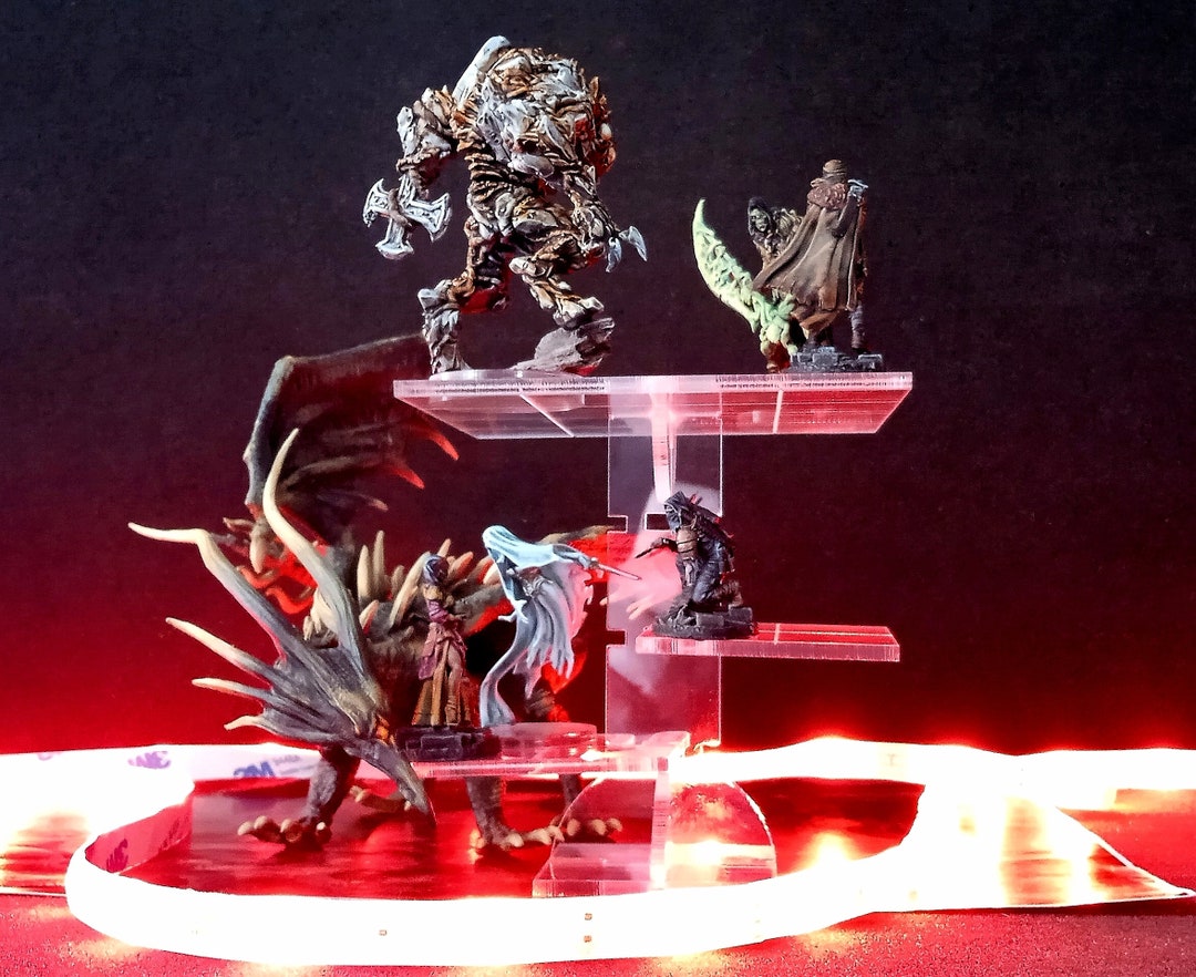 Combat Rise Stand for Aereal Miniatures D&D. Flight Miniatures Rpg and ...
