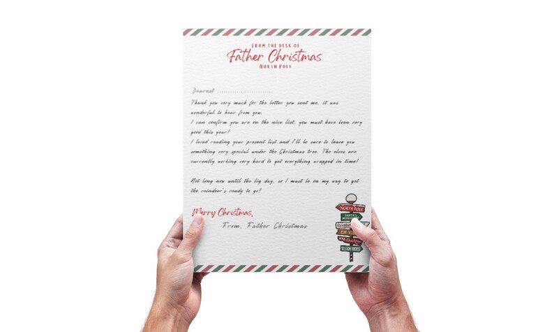 Letter to and From Father Christmas - Etsy