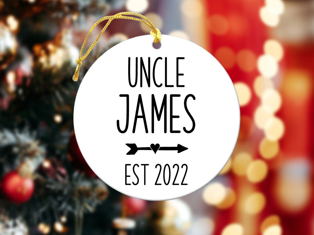 Custom Uncle Ornament, Personalized Uncle Gifts, Custom Name Ornament ...