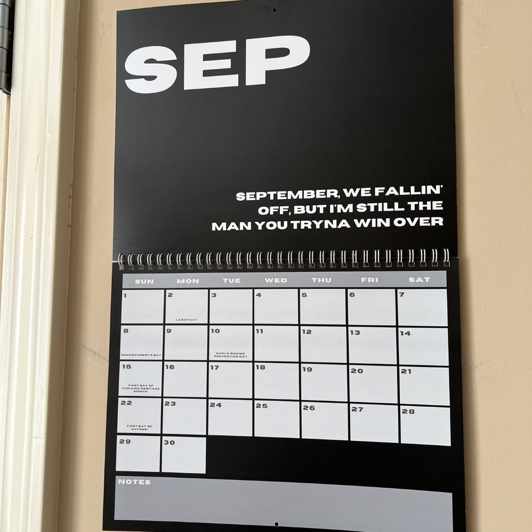 2024 Drake - Slime You Out Calendar | Drake-Themed Calendar sold by ...