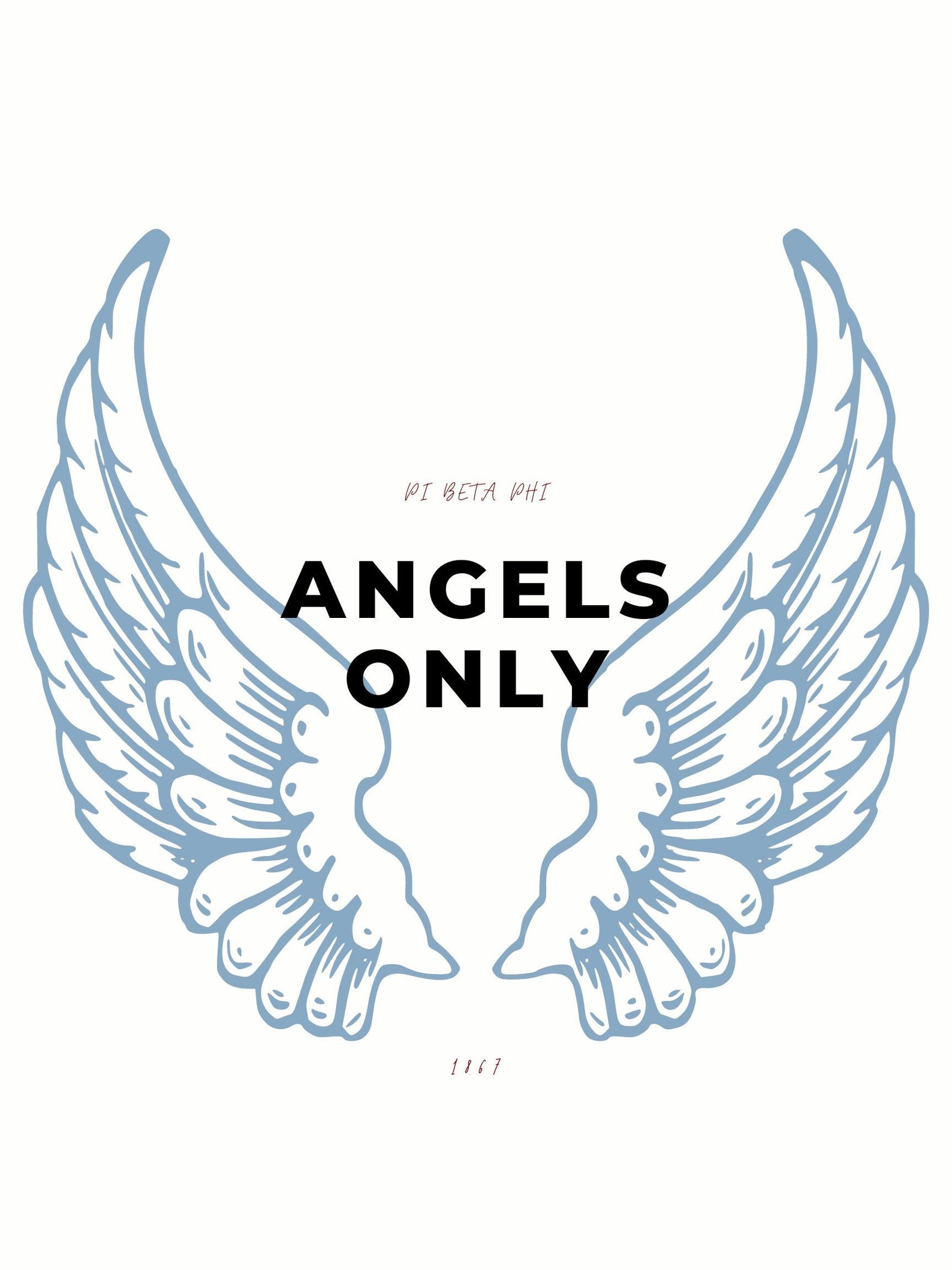 Pi Beta Phi Angels Only Trendy Sorority Digital Print Download - Etsy