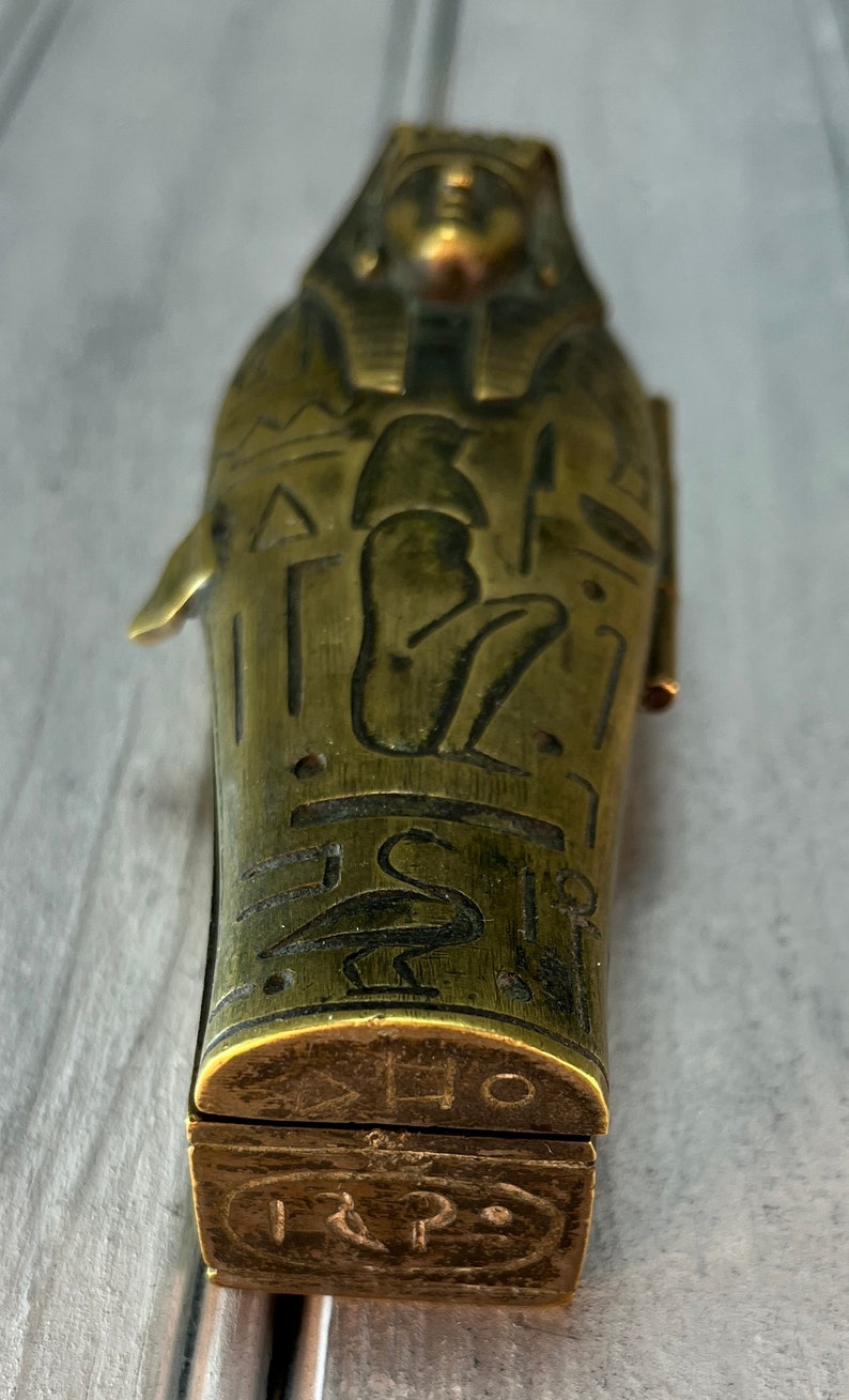 Brass Egyptian Mummy Sarcophagus Box - Etsy
