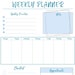 Printable 7 Day Weekly Planner Template, Digital 7 Day Weekly Planner ...