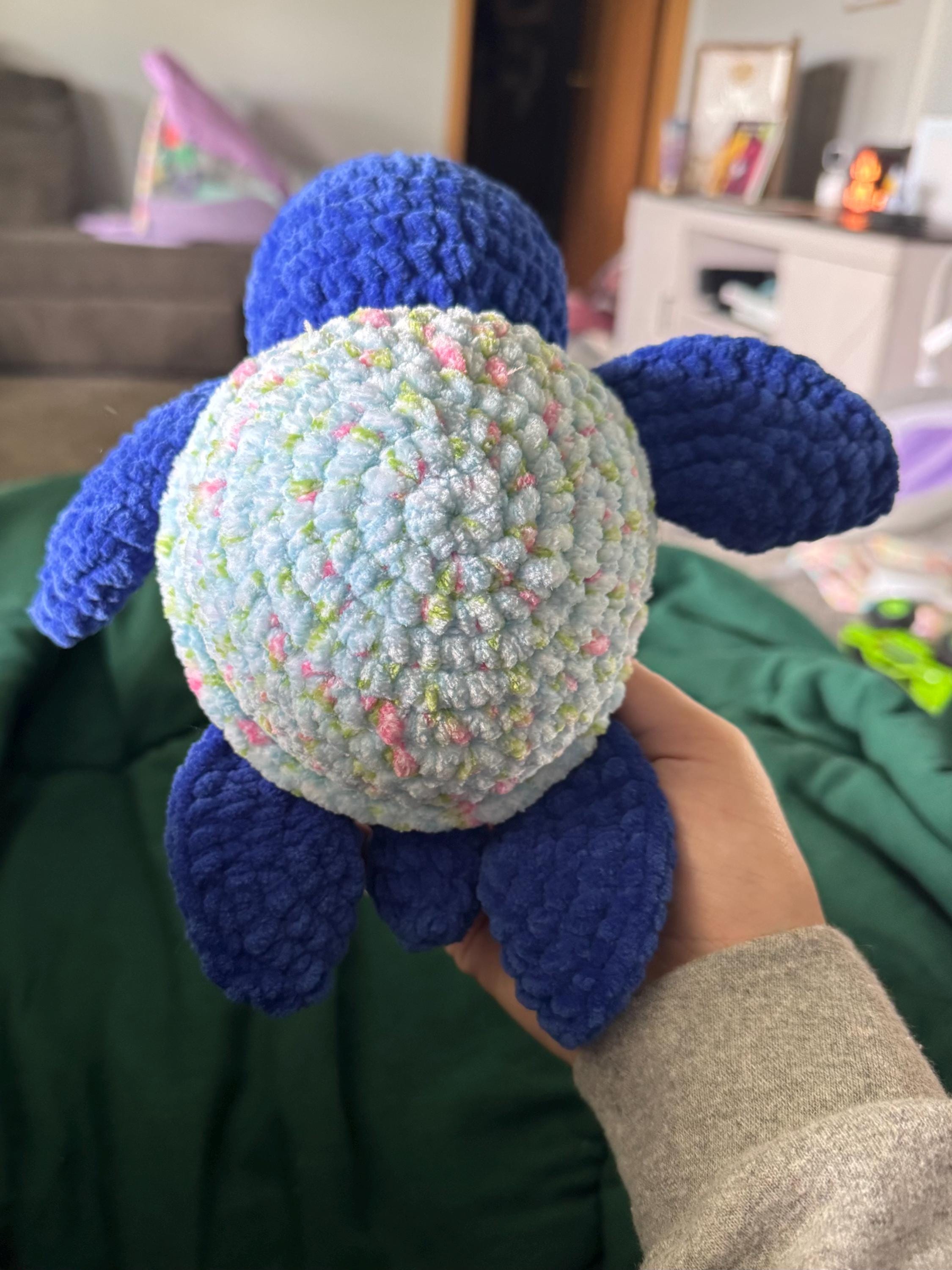 Medium Crochet Turtle Plushie - Etsy