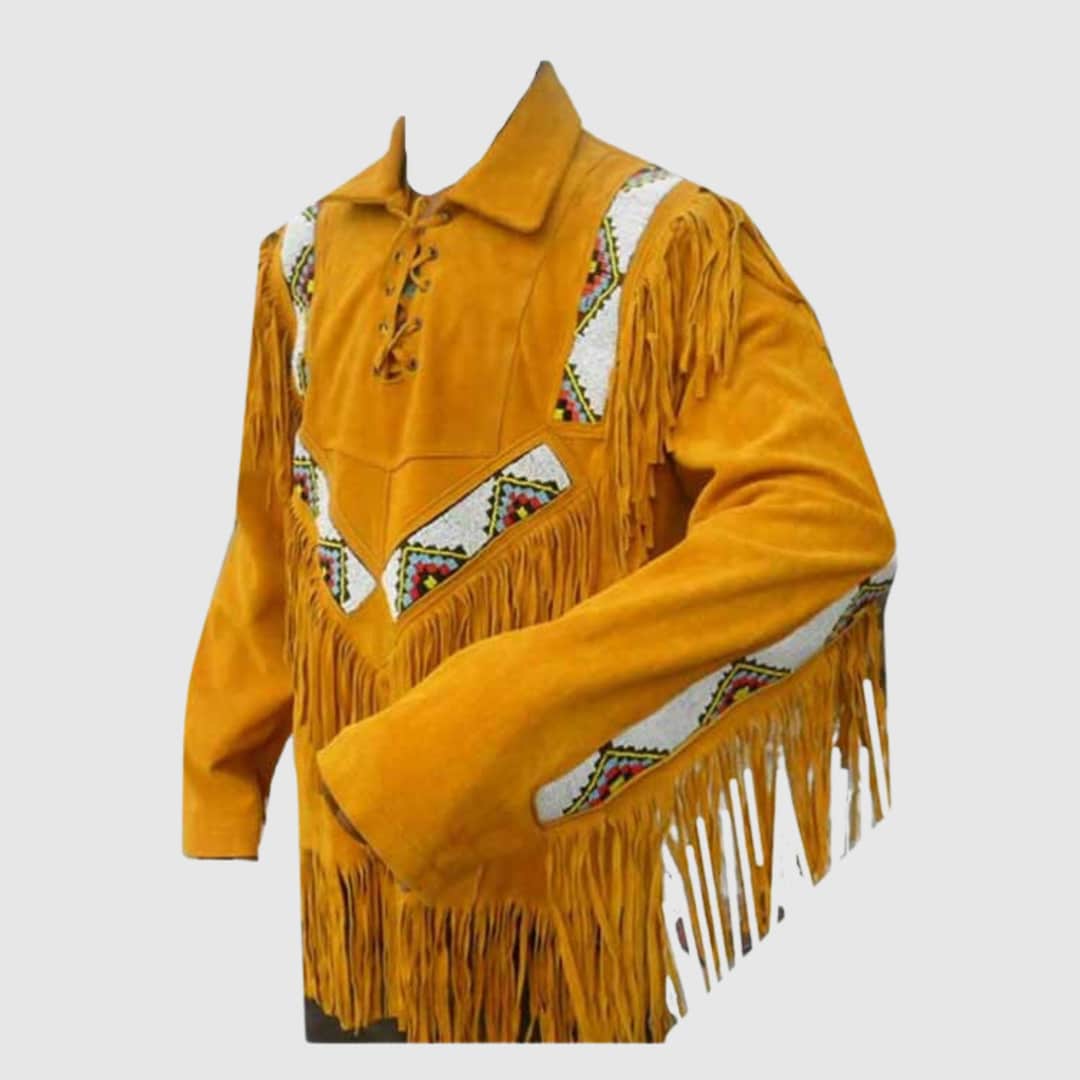 Men Cowboy Handmade Leather Jacket Western Jacket Fringed - Etsy