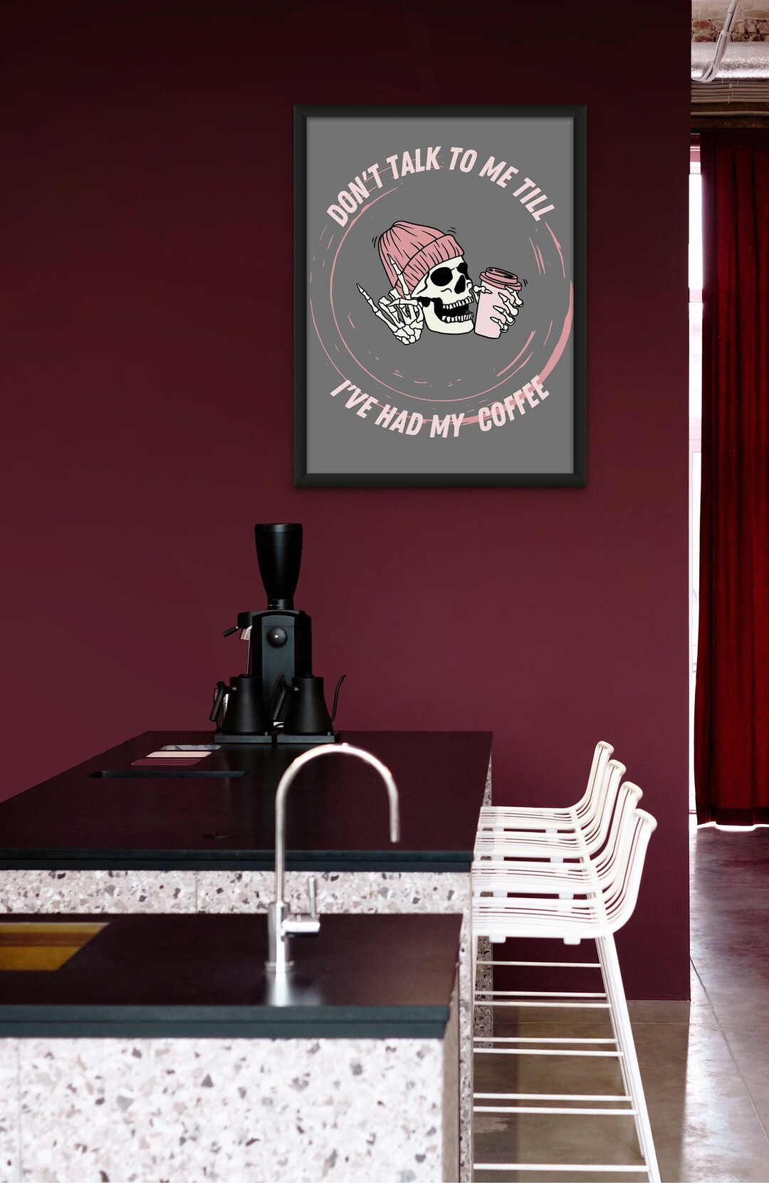 Killer Caffeine Digital Download Wall Art, Perfect Coffee Poster ...