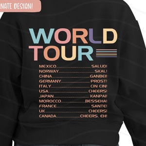 Epcot World Tour Svg, Drink Around the World Svg, World Showcase, Svg ...