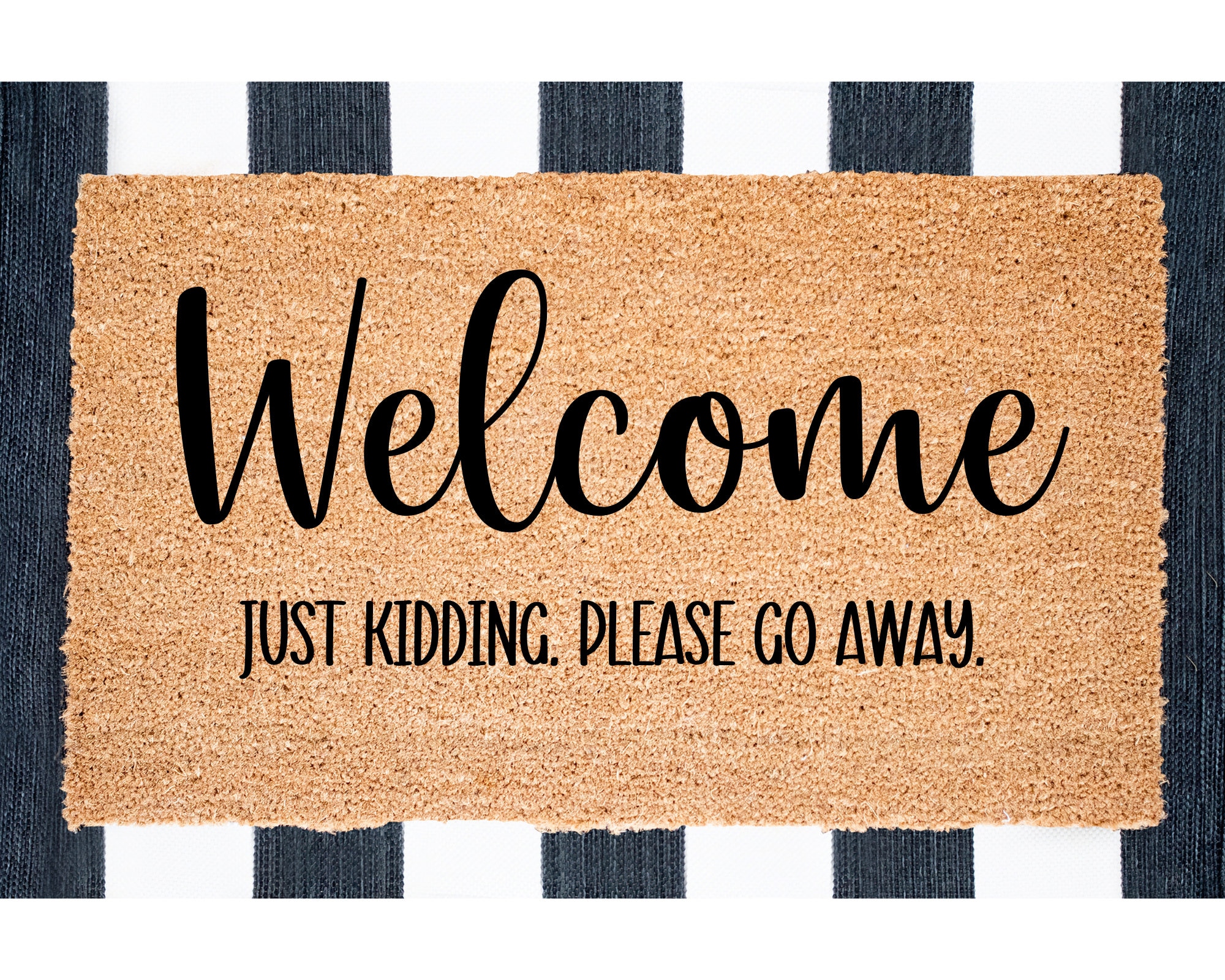 Welcome Mat Svg Funny Welcome Mat Svg Go Away Funny Svg - Etsy