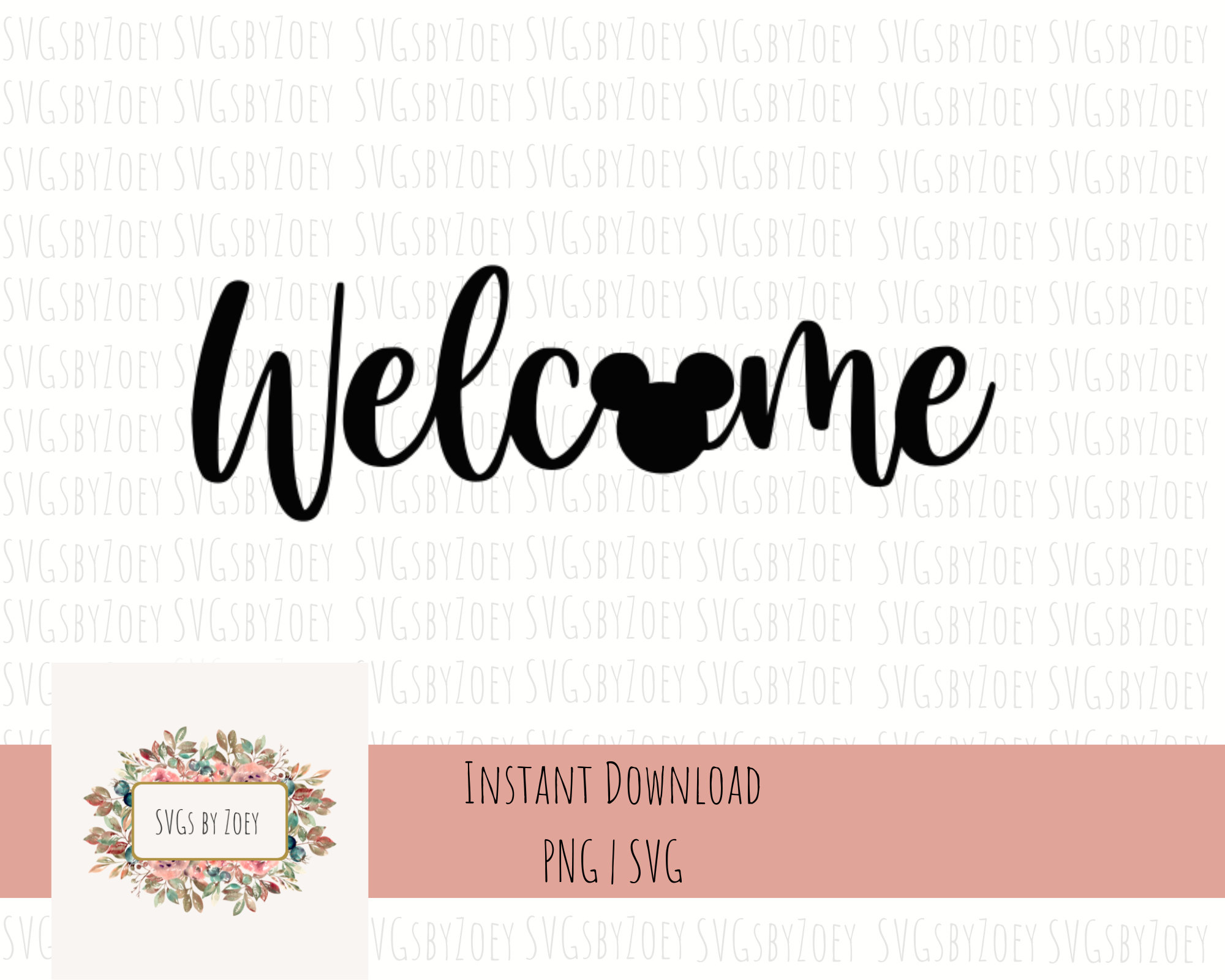 Mickey Welcome Svg Welcome Mat Svg Vinyl Cut File Svg Png - Etsy