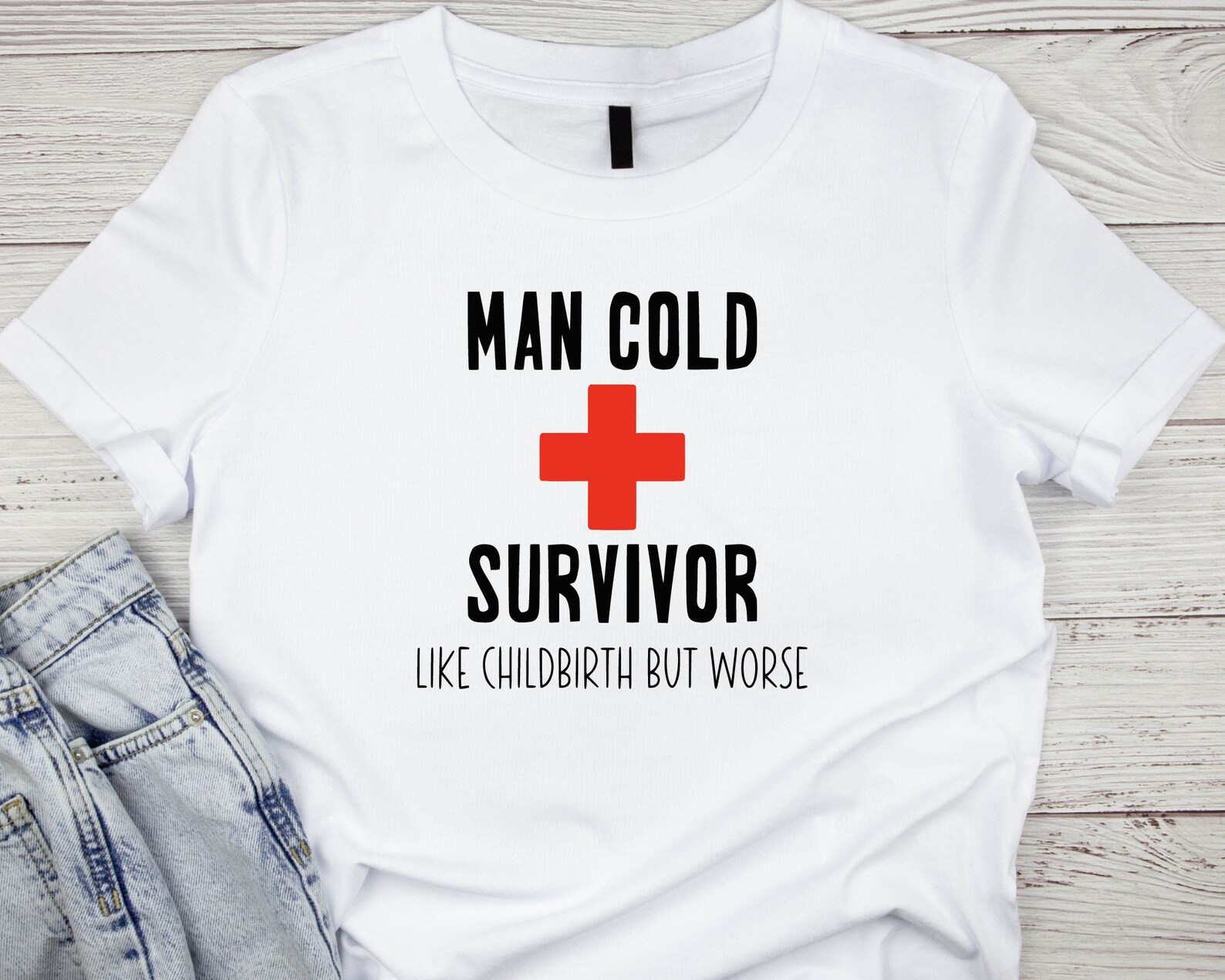 Man Cold Survivor SVG, Funny T-shirt Design (digital Download) - Etsy