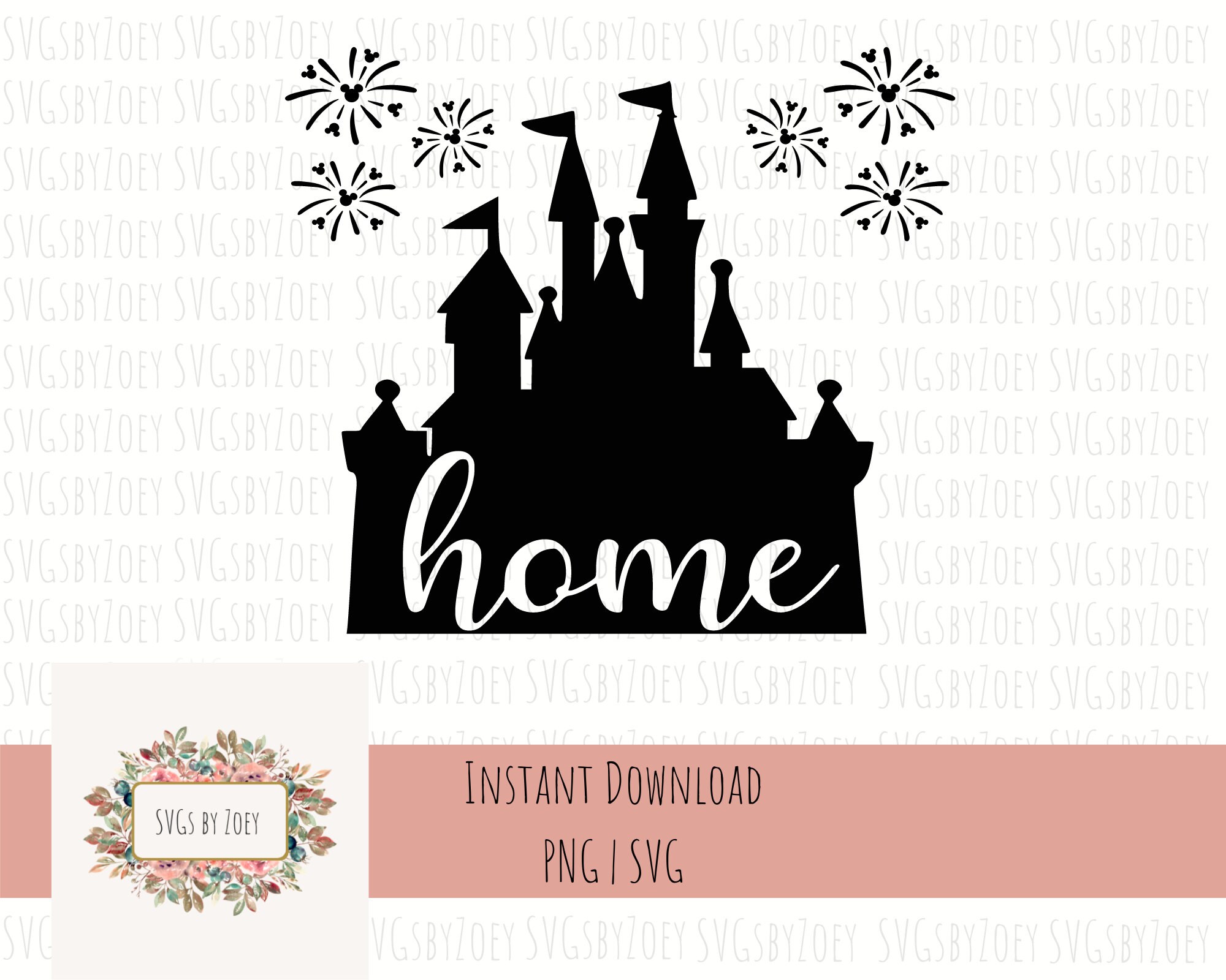 Castle Svg Home Svg Castle Fireworks Svg Vinyl Cut File - Etsy
