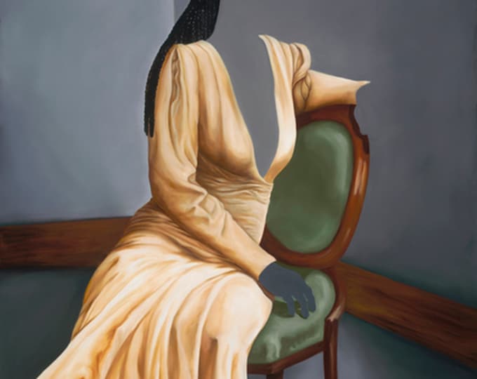 Woman in Gold Wall Decor, Woman Art Print in Gold and Bronze Dress on ...