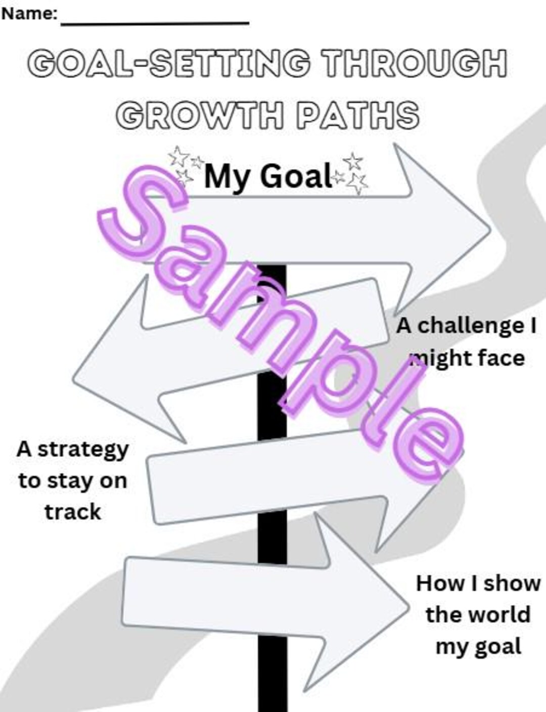 Goal-setting Through Growth Paths - Student Reflection & SEL Worksheet ...