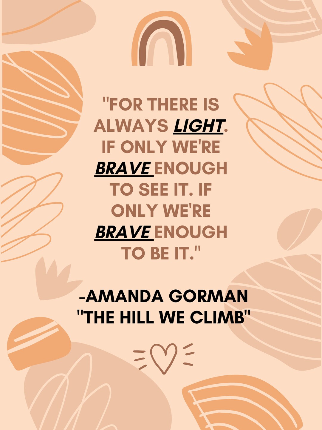 The Hill We Climb Poster - Etsy