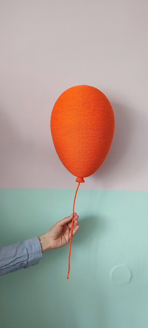 Orange Balloon With String