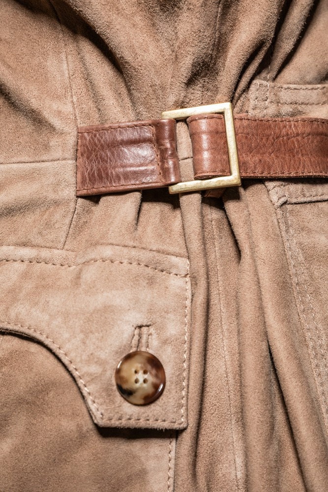 Men's Western Suede Leather Coat Native American Suede - Etsy