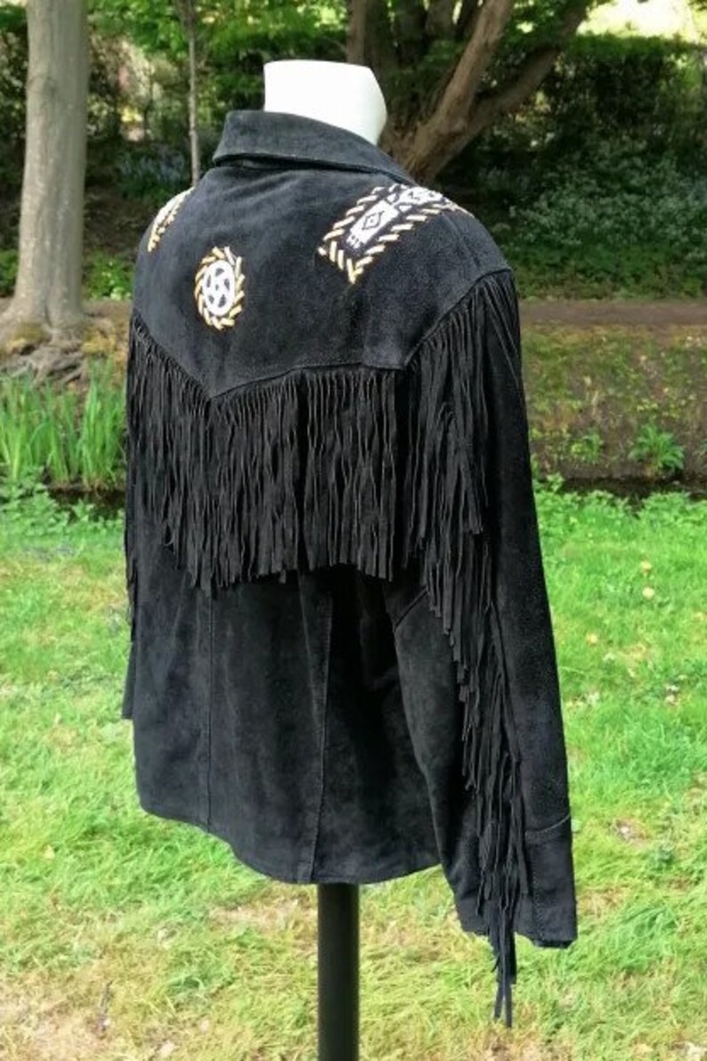 New Native American Western Men's Leather Jacket With - Etsy
