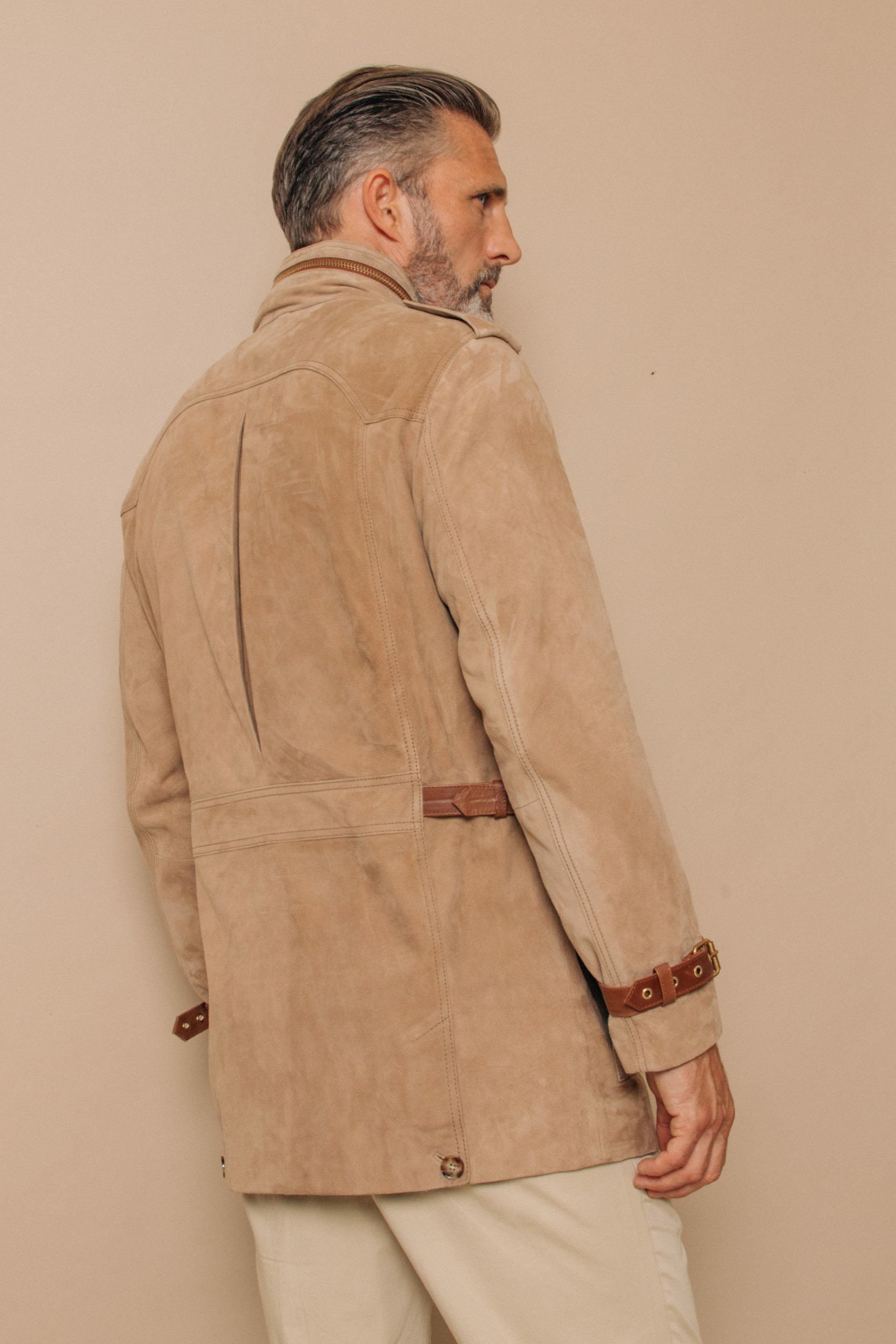 Men's Western Suede Leather Coat Native American Suede - Etsy