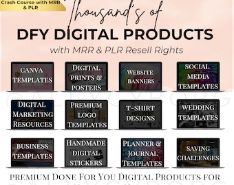 3,000 PREMIUM Resell Digital Products Bundle Passive Income Private ...
