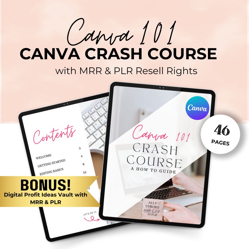 Canva 101 How to Guide Canva Crash Course With Master Resell Rights MRR & Private Label Rights ...