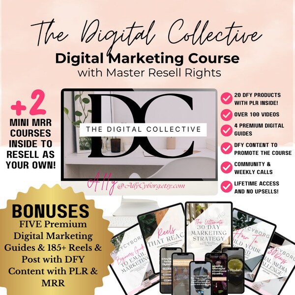 Done for You FACELESS Digital Marketing Guide Bundle With Master Resell Rights Private Label ...